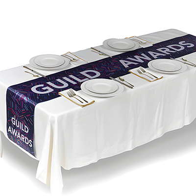 Custom Table Runners with logo for Trade Shows | Promo Direct